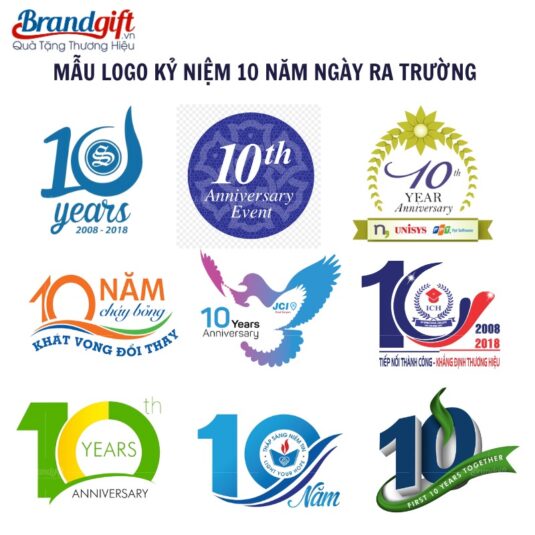 Tổng Hợp Các Mẫu Logo Kỷ Niệm 10 Năm Ra Trường Ý Nghĩa